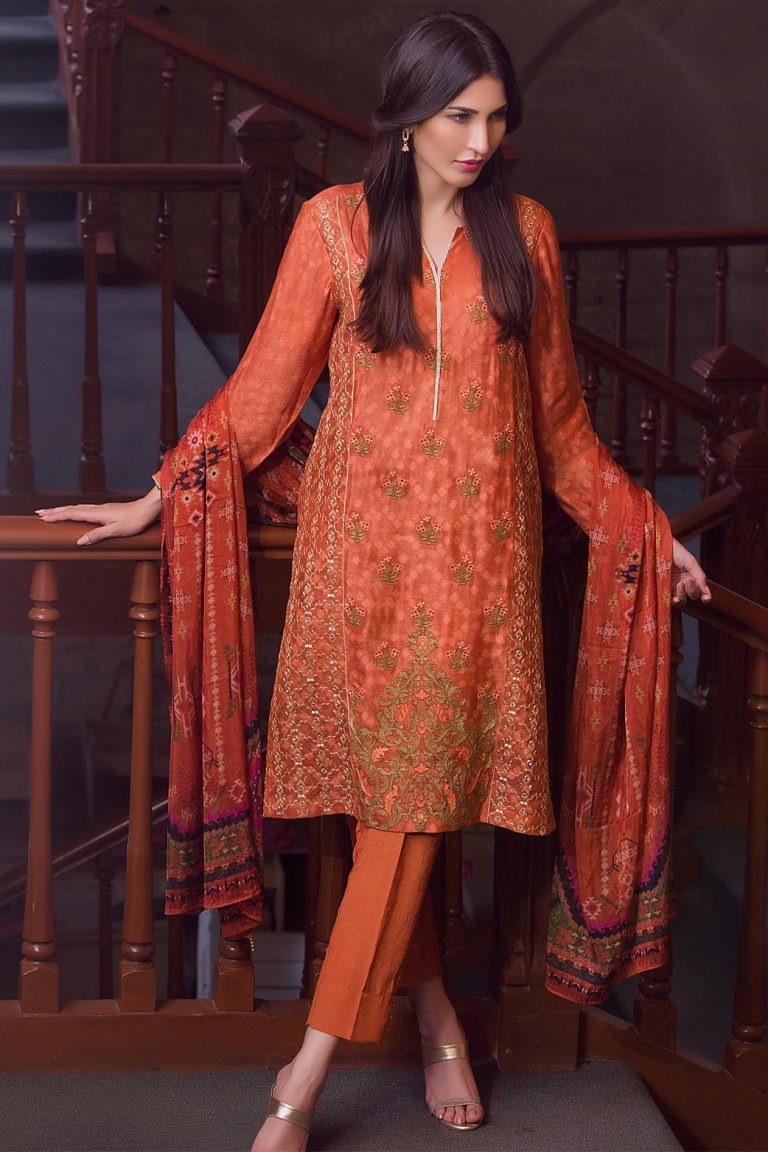 Semi Formal Pakistani Unstitched Suit by Zeen Women Formal Collection ...