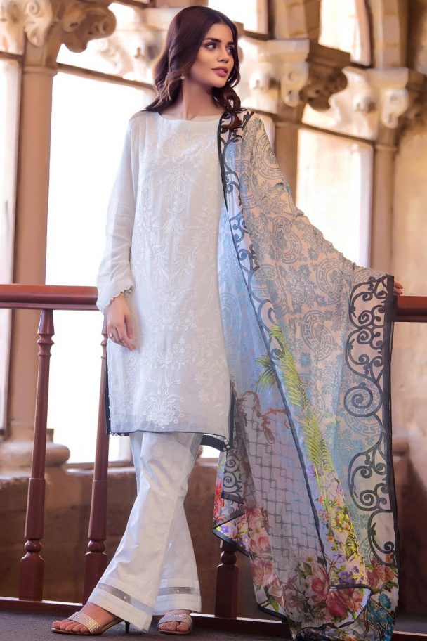 Unstitched Summer Lawn Pakistani Eid Suit by Zeen Women 2019 – Online ...