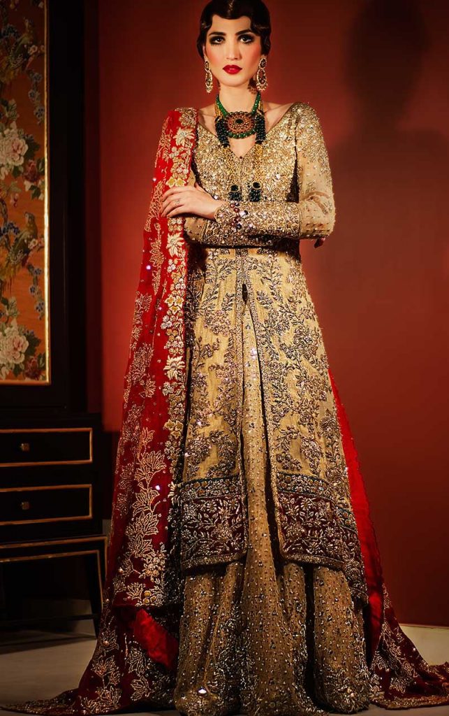 Light green traditional Pakistani wedding wear by Pakistani wedding ...
