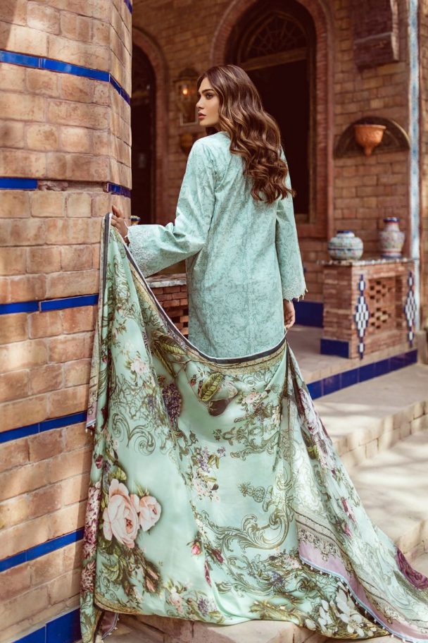 Bold green unstitched Pakistani pret wear by Kapray online spring ...