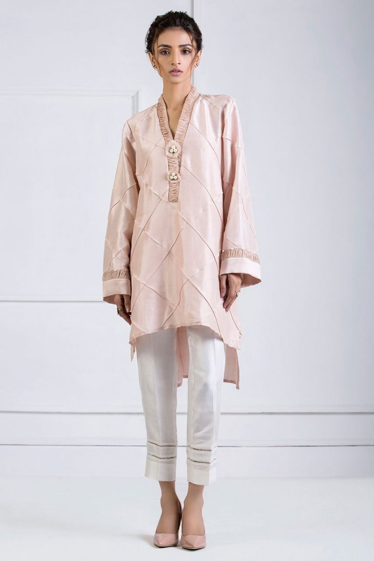 Elegant pink ready to wear pret dress by Deepak Perwani event wear 2018 ...