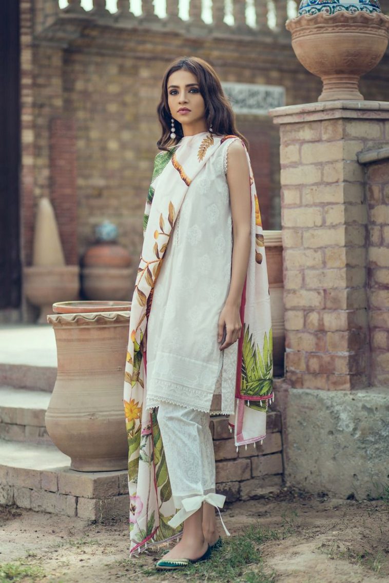 Elegant Purple Pakistani unstitched dress by Kapray online printed ...