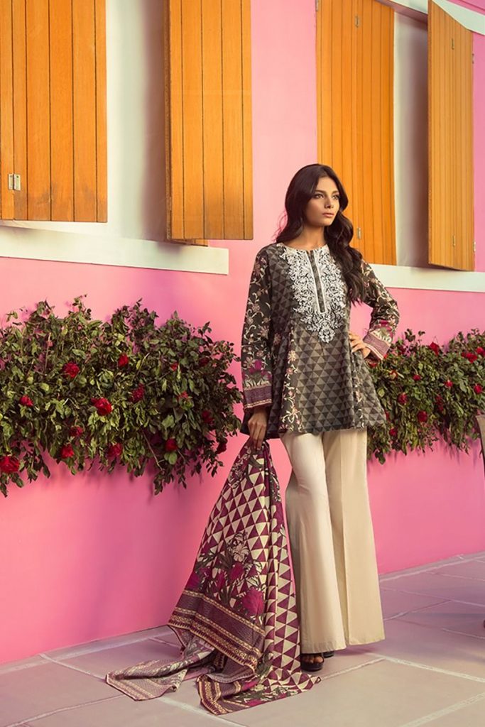 Buy Online 2 Piece Black Pret Ready to Wear Pakistani Dress by Zellbury ...