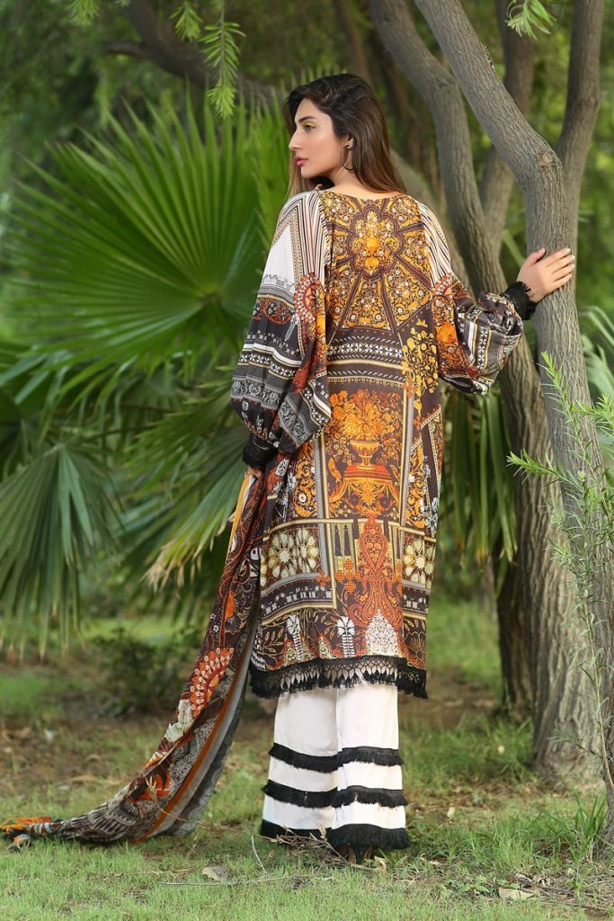 Graceful Pakistani embroidered Black 3 piece unstitched pret by Paras ...