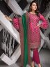 Heavy embroidered 3 piece dress in pink with pink dupatta by Eden Robe ...