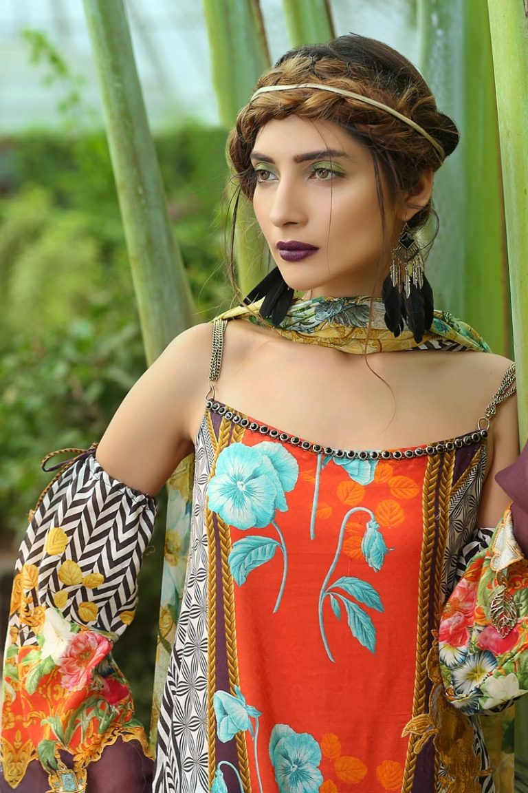 Beautiful Blue Pakistani Dresses by Paras Clothing Eid Collection 2018 ...