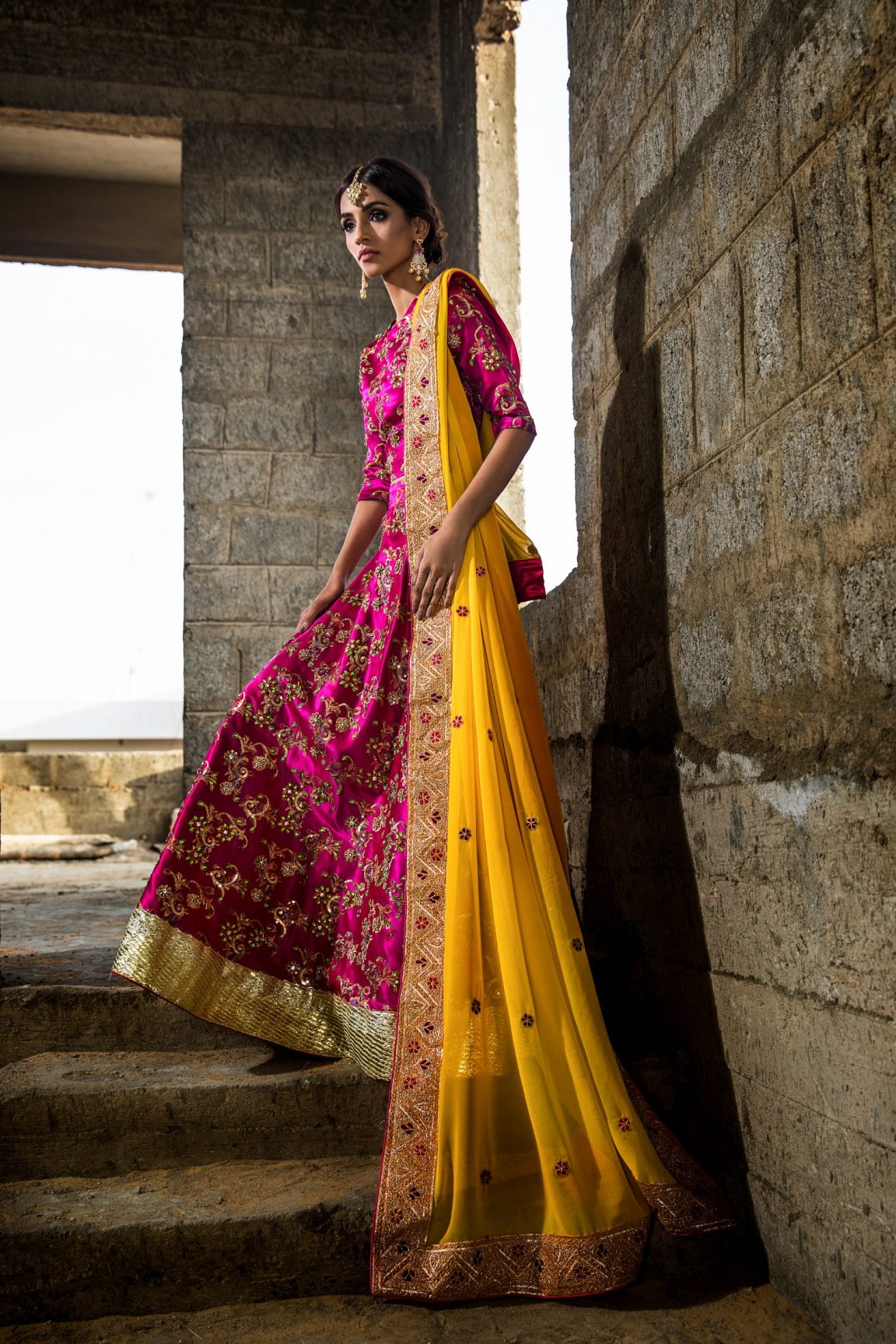 Pink paradise traditional lehanga choli by Sanober Azfar Pakistani ...