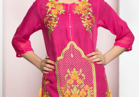 Orange Cotton modale Unstitched 3 Piece Pakistani dress by Kayseria ...